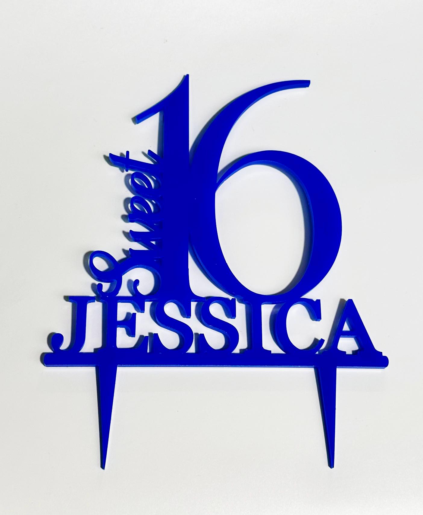 Sweet 16 Cake Topper - Etsy