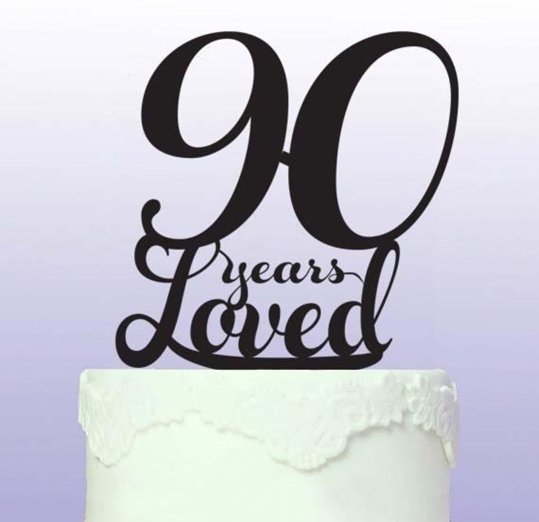 Gorgeous 90th Cake Topper - Etsy