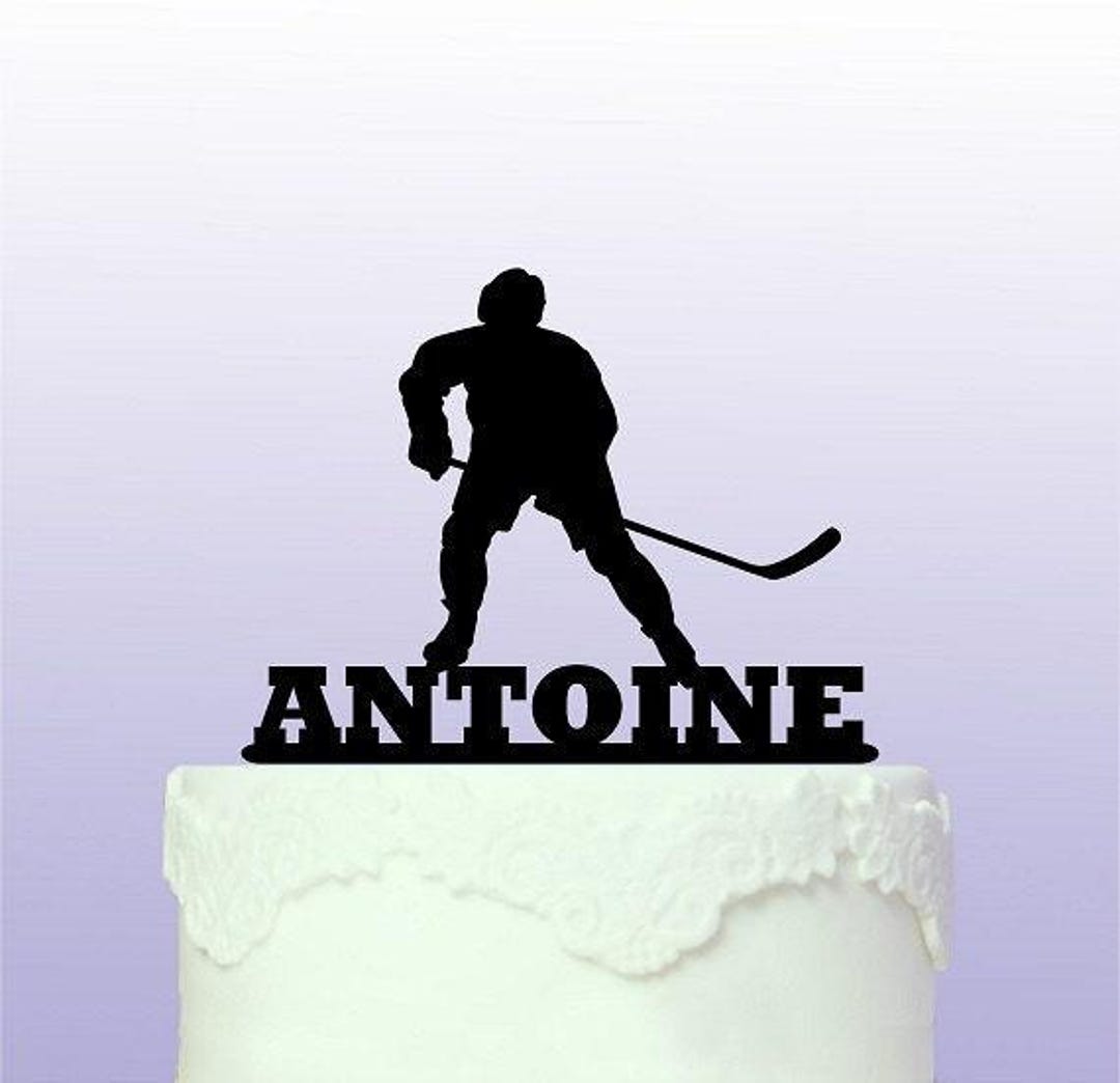 Personalised Ice Hockey Cake Topper - Etsy
