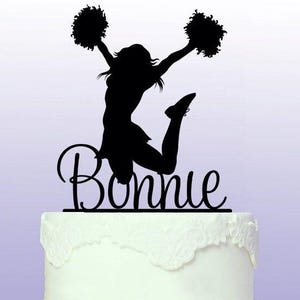 Personalised Cheerleading Cake Topper - Etsy
