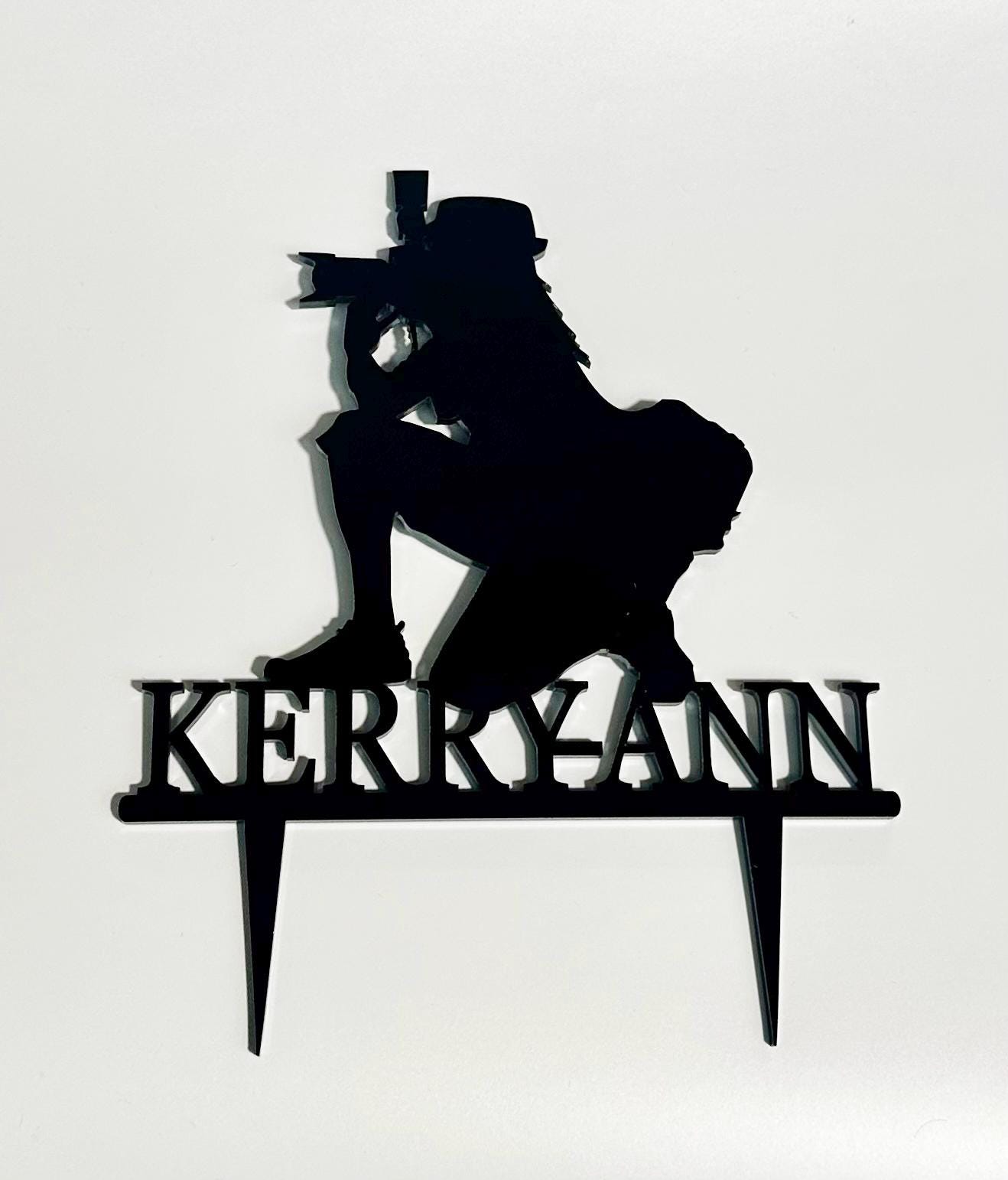 Personalised Photographer Cake Topper - Etsy