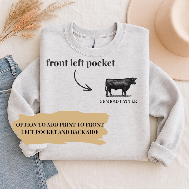 Personalized Family Farm Sweatshirt Custom Ranch Name Pullover Rustic ...
