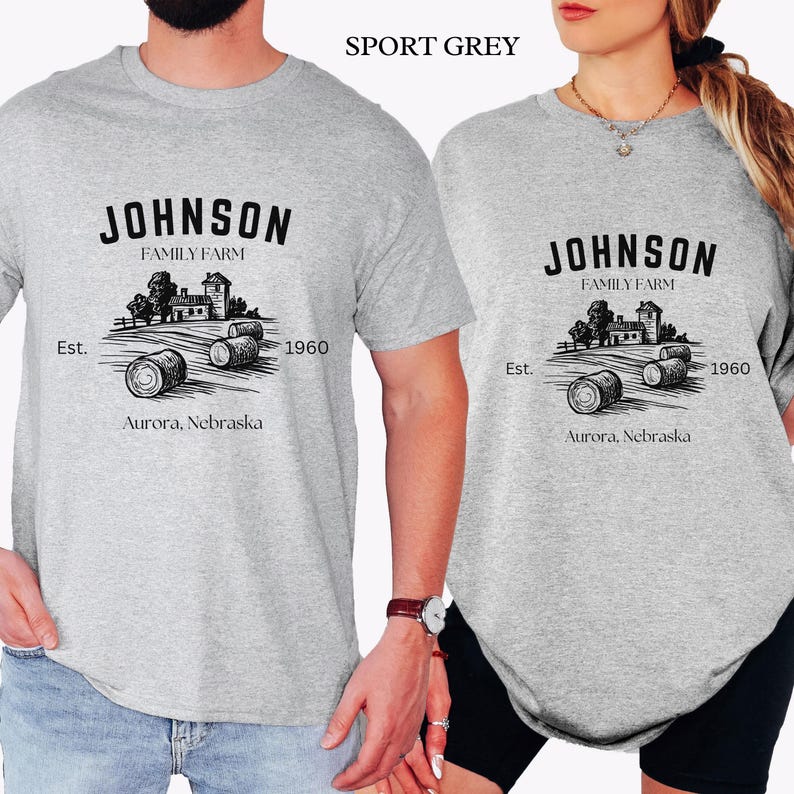 Customized Farm Shirts, Family Name Farm Shirt, Cattle Farm Custom ...