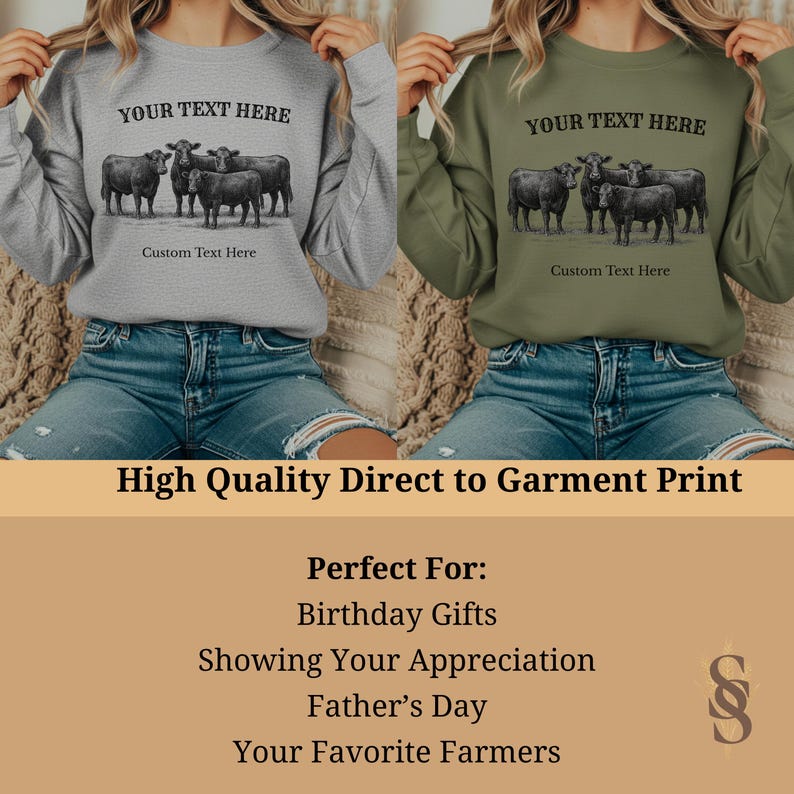Personalized Family Farm Sweatshirt Custom Ranch Name Pullover Rustic ...