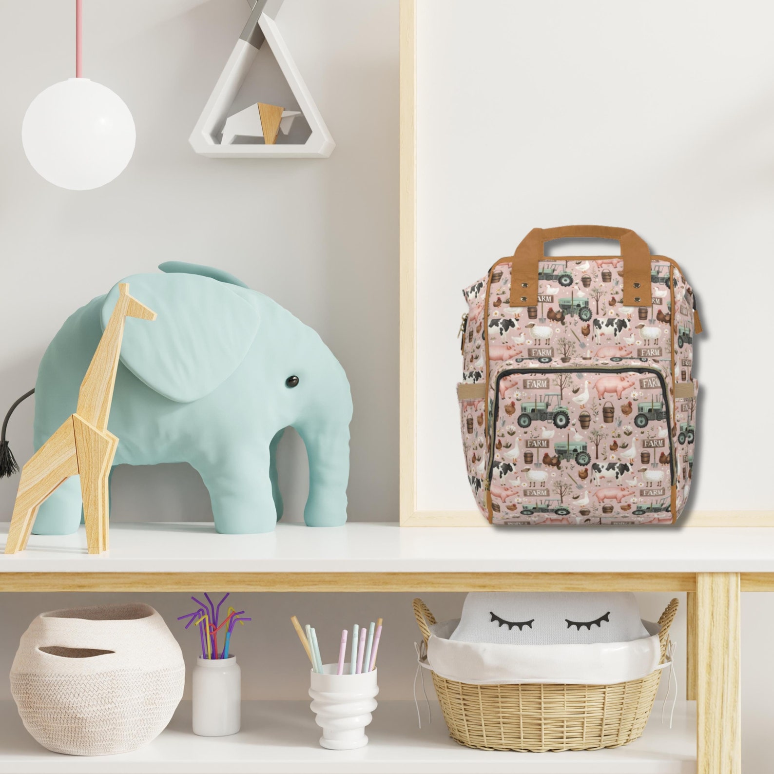 Western Baby Boy Backpack Diaper Bag Tractor Diaper Bag Cow Bag Tote ...