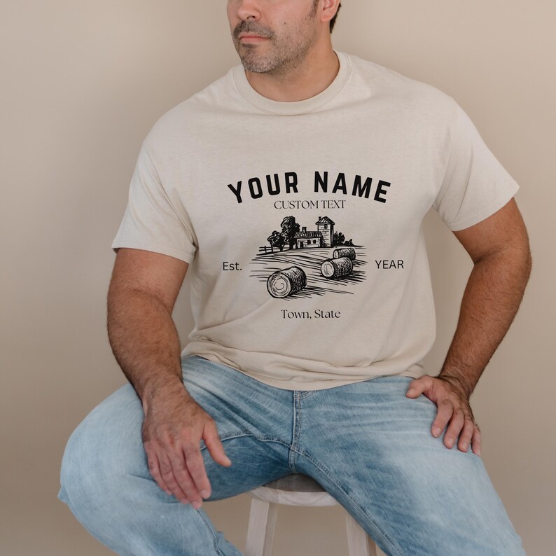 Customized Farm Shirts, Family Name Farm Shirt, Cattle Farm Custom ...