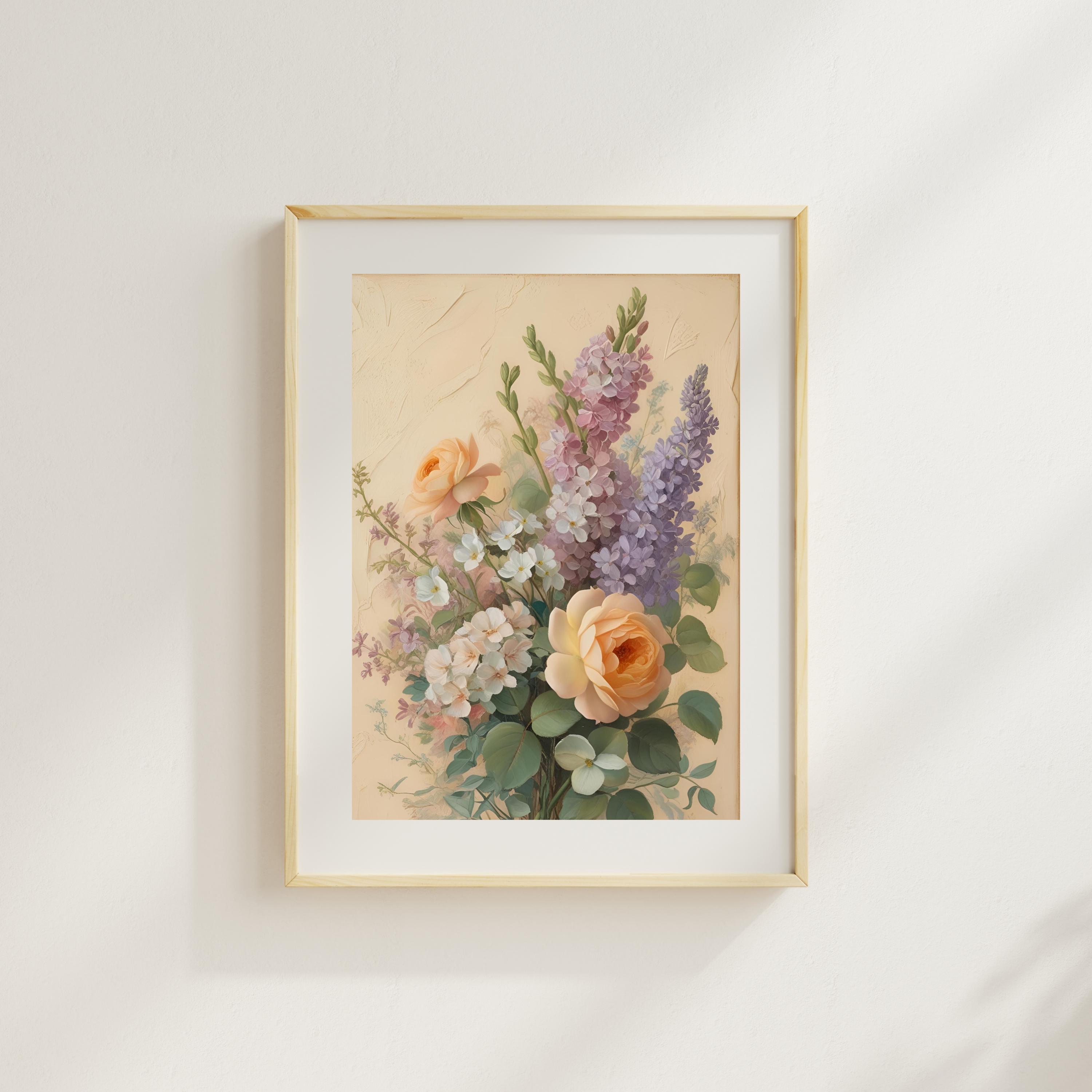 Vintage Botanical Print Set: Minimalist Floral Gallery Wall Art ...