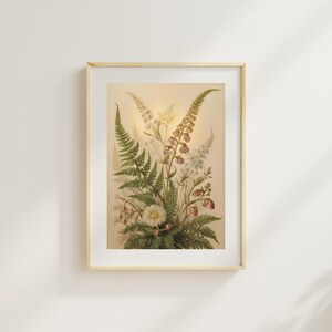 Vintage Botanical Print Set: Minimalist Floral Gallery Wall Art ...