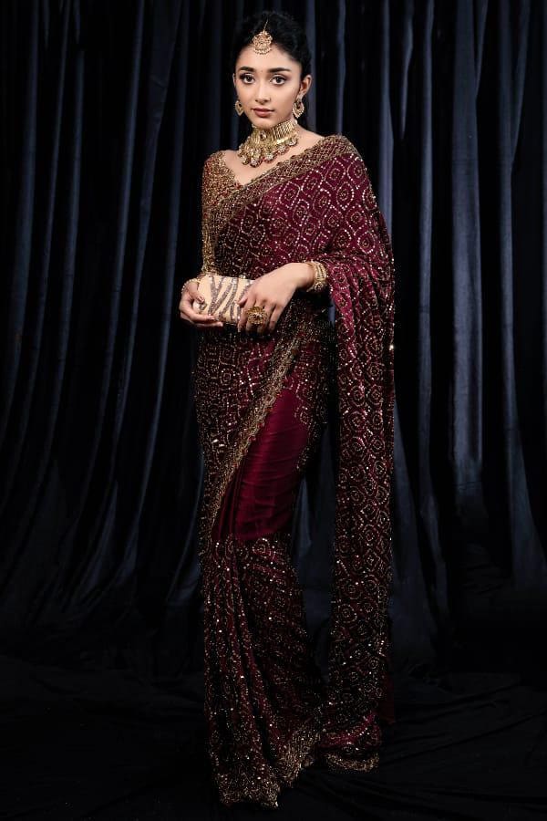 Buy Heavy Wedding Saree Online In India Etsy India