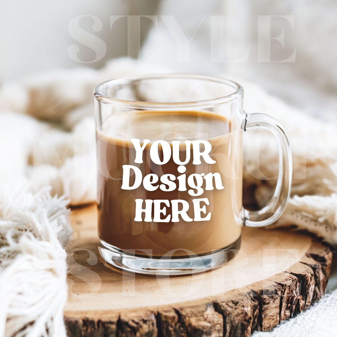 Clear Glass Mug Mockup: Printify POD Mug Template (digital Download) - Etsy