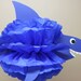 Shark tissue paper pom pom kit under the sea ocean water | Etsy