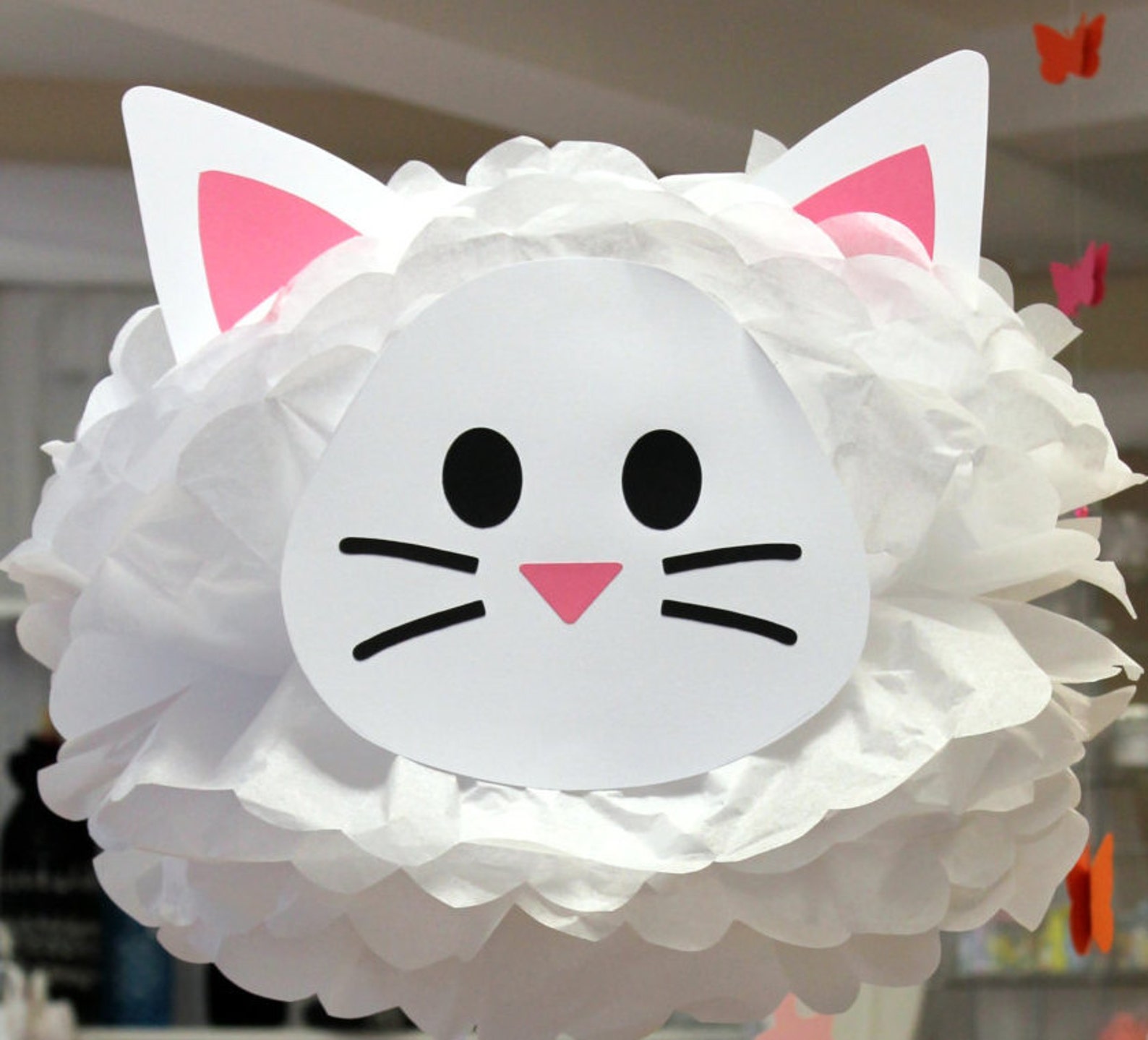 Cat Tissue Paper Pom Kit - Etsy