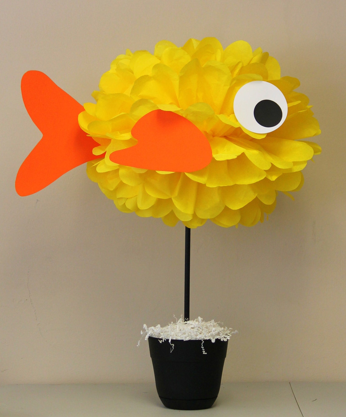 Fish Goldfish Tissue Paper Pom Pom Kit Under the Sea Ocean - Etsy