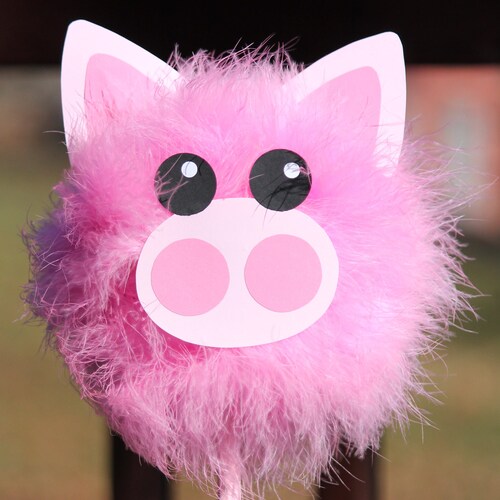 Pig Tissue Paper Pompom Kit Old Macdonald Farm Party - Etsy