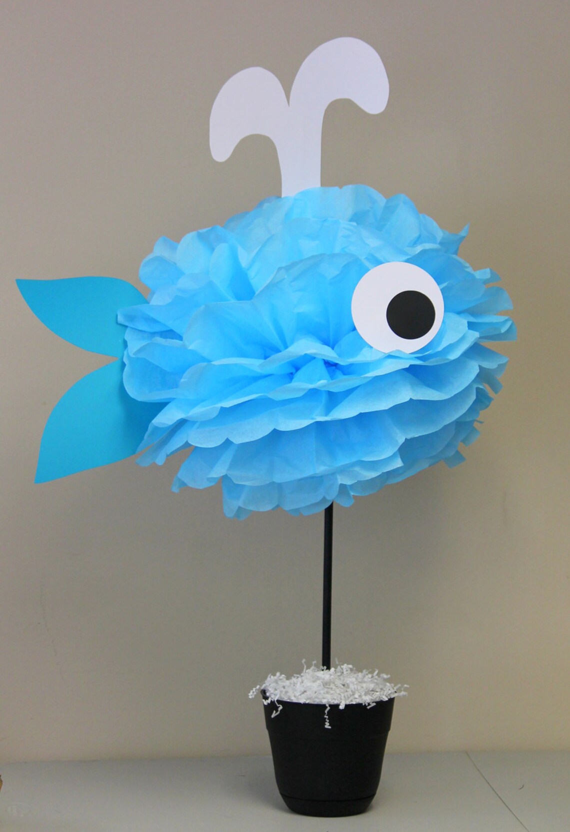 Shark Tissue Paper Pom Pom Kit Under the Sea Ocean Water - Etsy