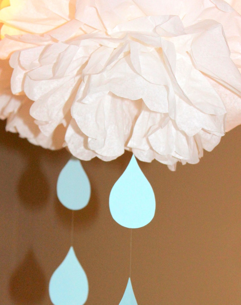 Raindrop pom pom kit SET OF THREE baby shower first birthday | Etsy