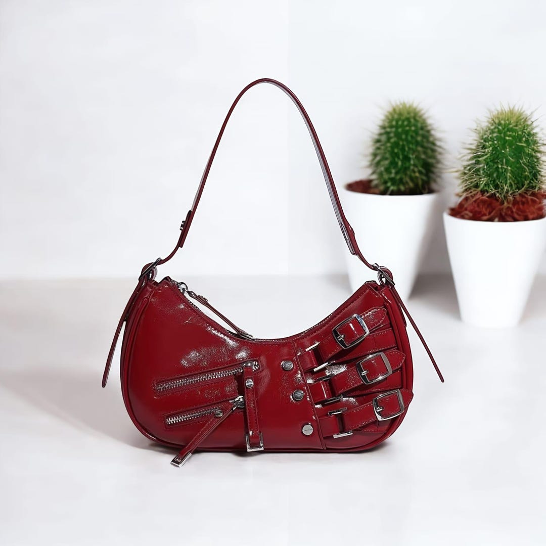 Y2k-inspired Armpit Bag Luxury Belt Bag Solid Color Underarm Messenger ...
