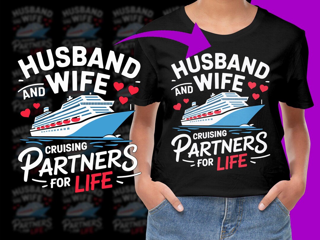 Husband and Wife Cruising Partners for Life Cruise Ship Vacation PNG ...