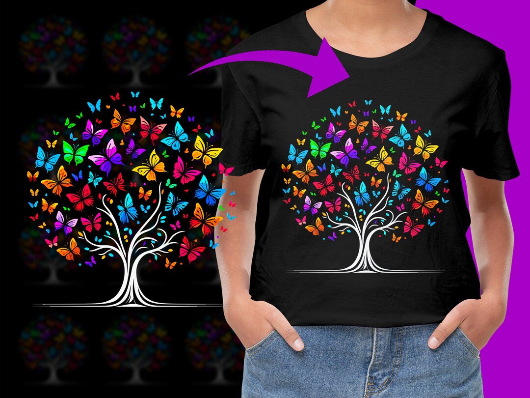 Butterfly Tree PNG, Free Commercial Use, Instant Download - Etsy