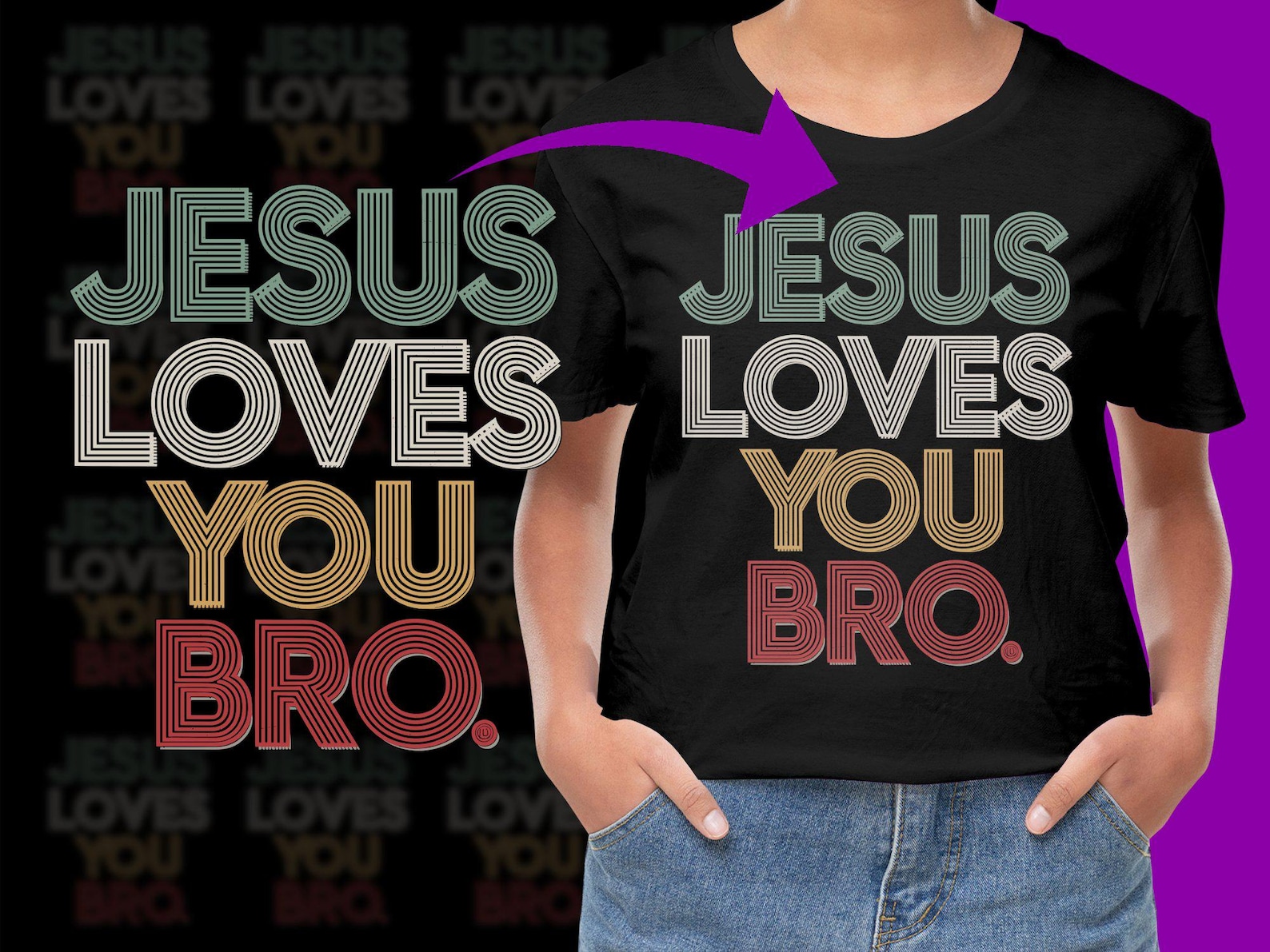 Jesus Loves You Bro PNG, Free Commercial Use, Instant Download - Etsy