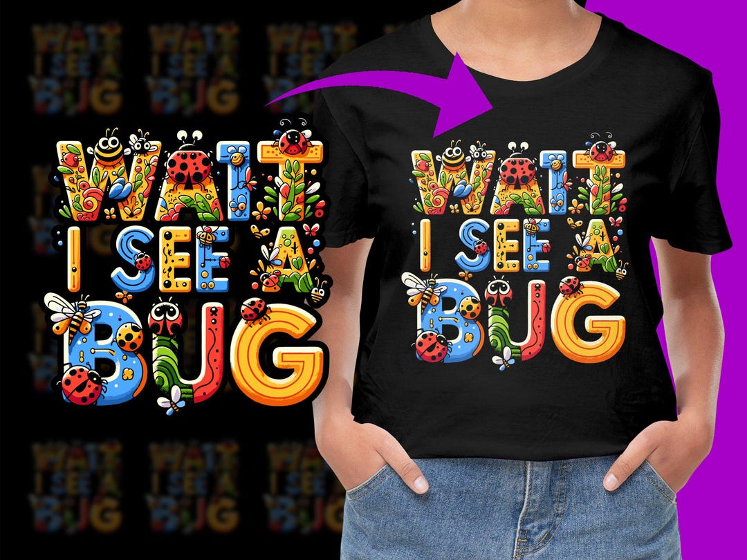 Wait I See a Bug Insect Entomologists Bug Hunter PNG, Free Commercial ...