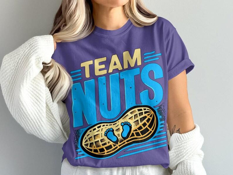 Team Nuts Gender Reveal Party Boy PNG, Free Commercial Use, Instant ...