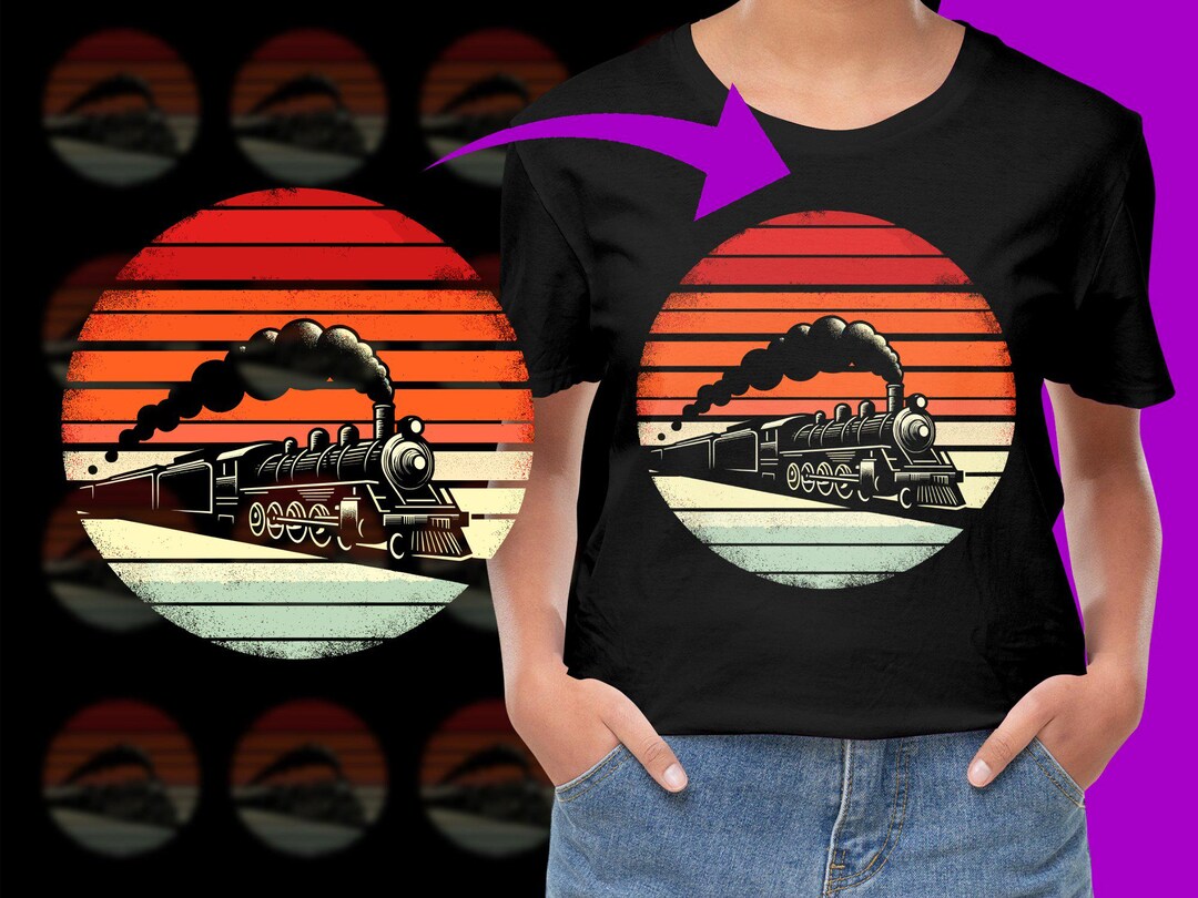 Vintage Train Retro Locomotive Conductor PNG, Free Commercial Use ...