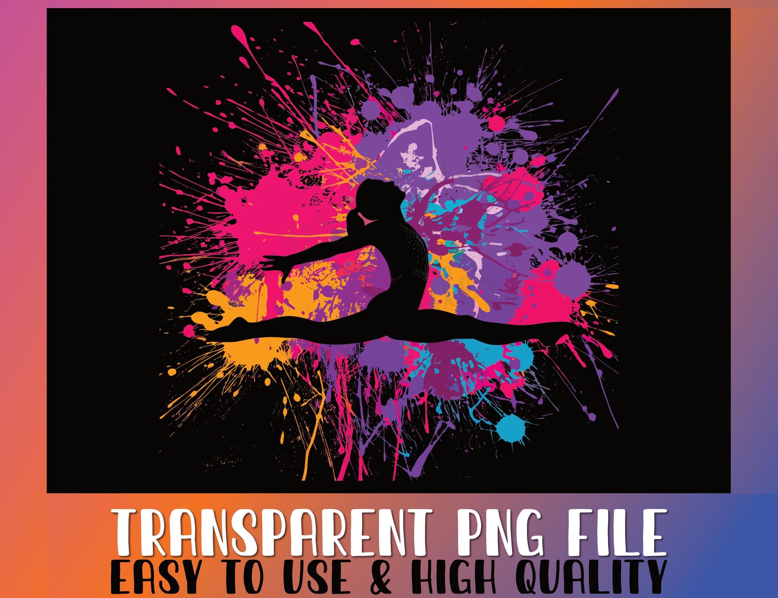 Colorful Gymnastics PNG File, Gymnastics Girl PNG - Etsy