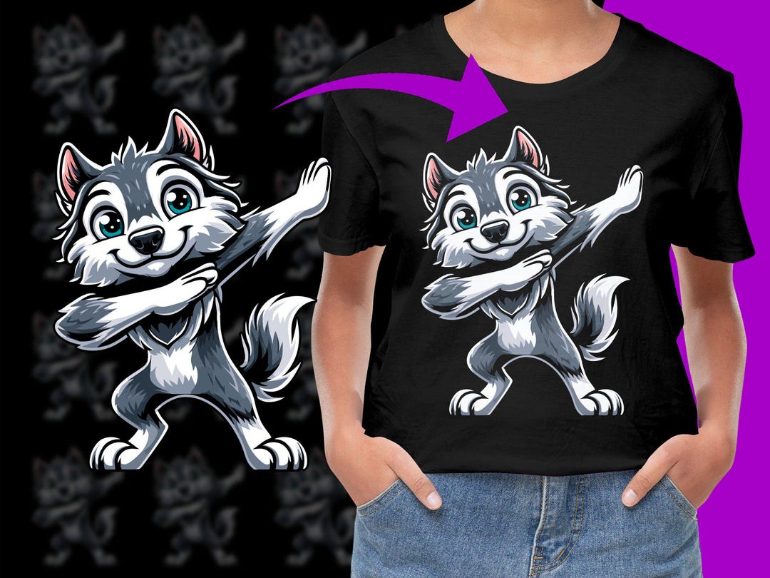 Wolf Dabbing Wolves PNG, Free Commercial Use, Instant Download - Etsy