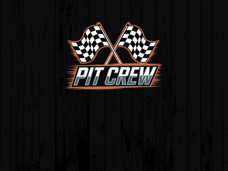 Racing Pit Crew Digital Download PNG SVG, Checkered Flags Racing Design ...