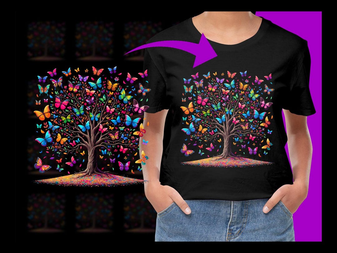 Butterfly Tree PNG, Free Commercial Use, Instant Download - Etsy
