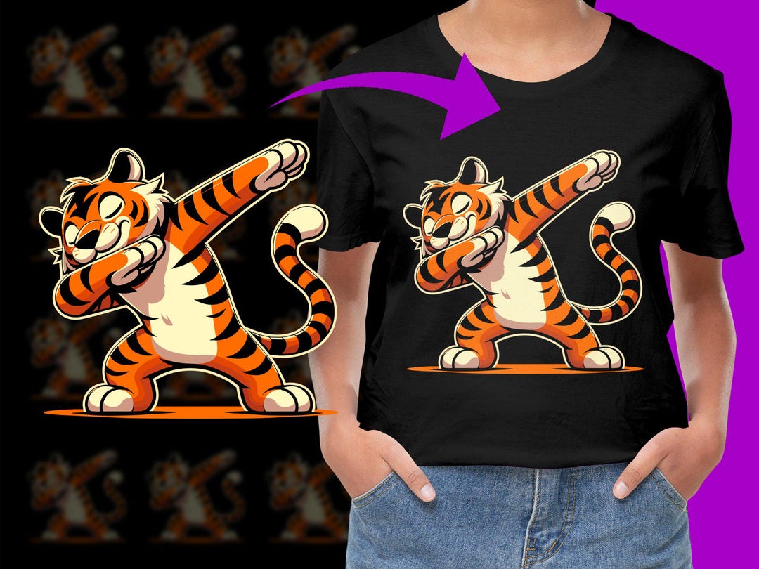 Tiger Dabbing PNG, Free Commercial Use, Instant Download - Etsy