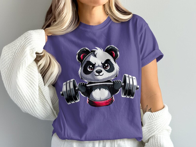 Panda Workout Fitness Gym Bodybuilder Weightlifting PNG, Free ...