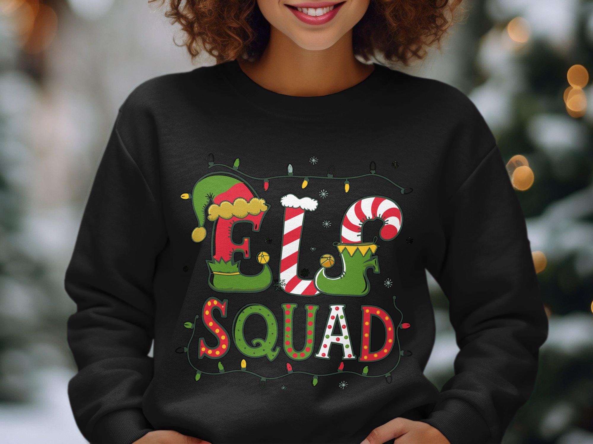 Christmas Elf Squad Digital Art PNG SVG Download, Holiday Clipart for ...