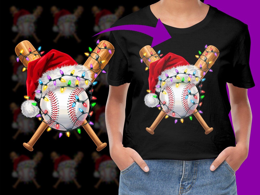 Baseball Christmas Clipart Santa Hat Baseball PNG, Christmas Baseball ...