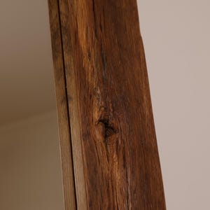 Rustic Reclaimed Centennial Wood Floor Mirror, Full Length Antique ...