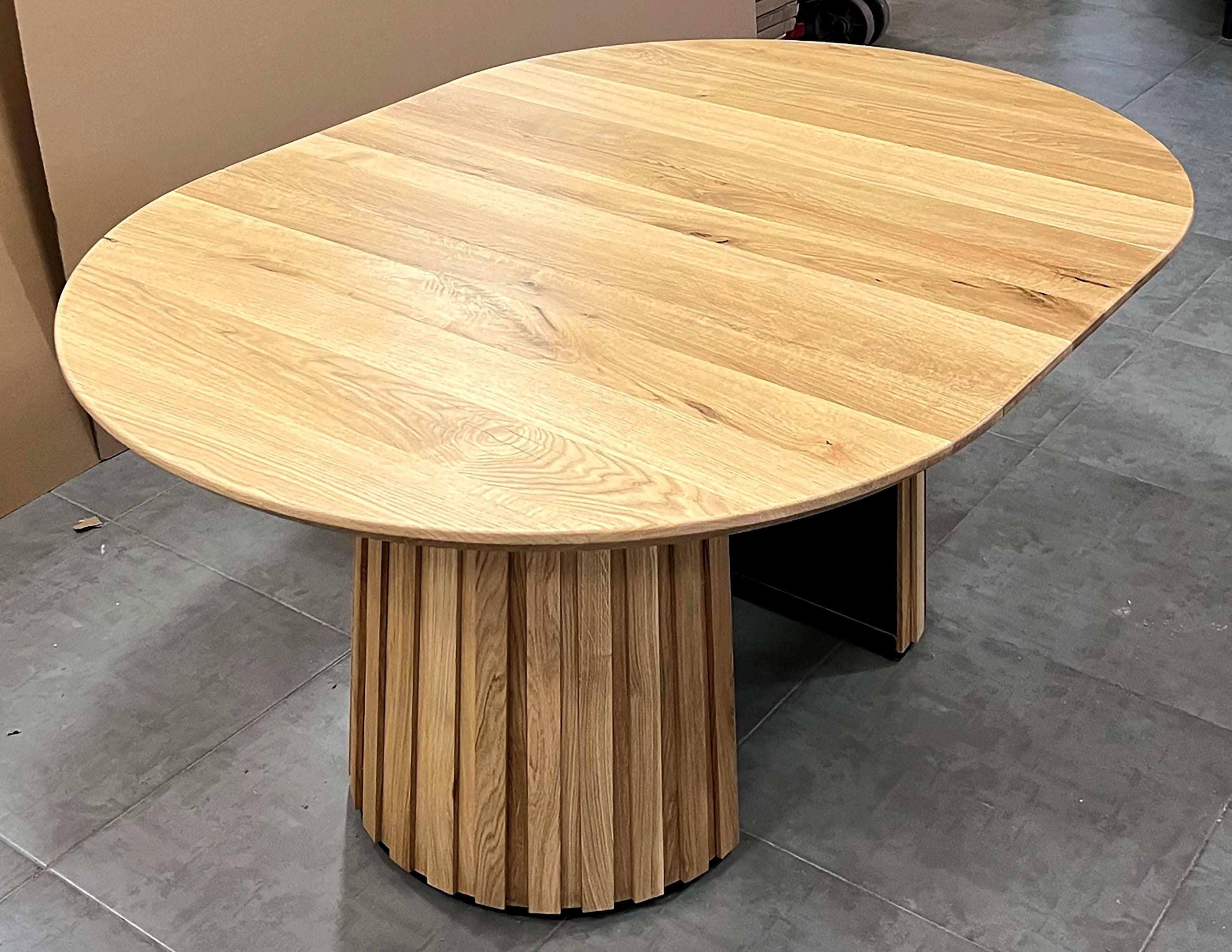 Round Folding Transformer Dining Table, Extending Wooden Large Oval ...