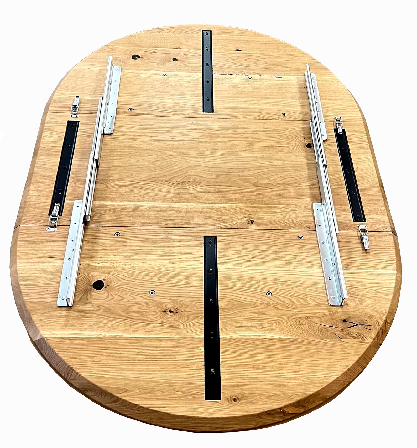 Round Folding Transformer Dining Table, Extending Wooden Large Oval ...