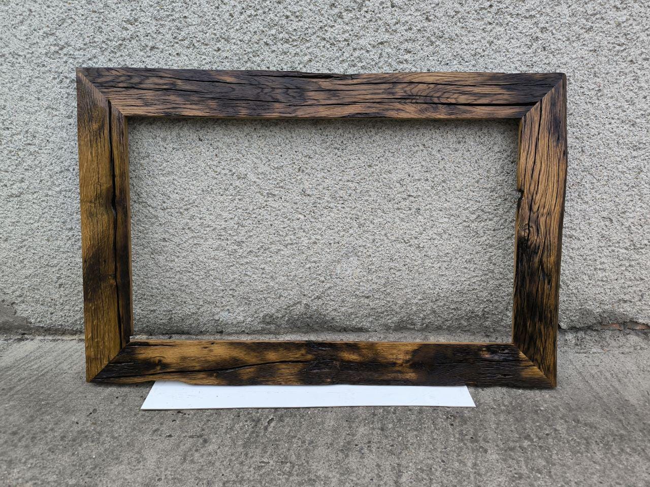 Custom Farmhouse Floor Mirror Frame, Full Length Country Reclaimed ...