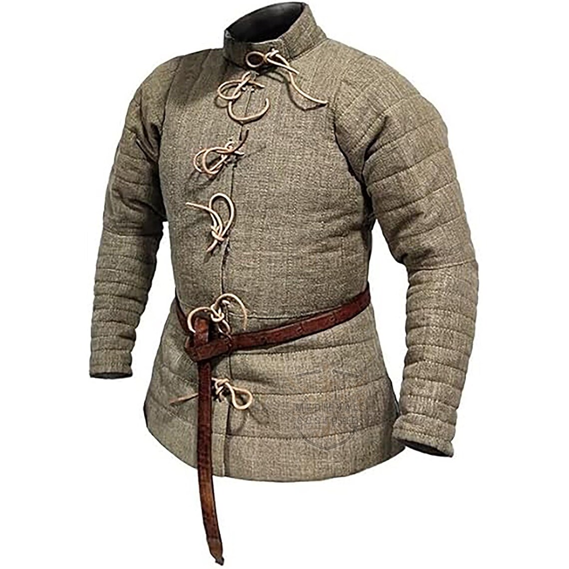 Padded Armor Gambeson: Costume Full Sleeves Medieval Gambeson With ...