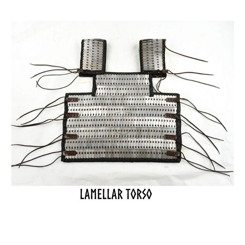 Steel Lamellar Body Armor Set | Viking Scale Armor Torso & Pauldrons ...