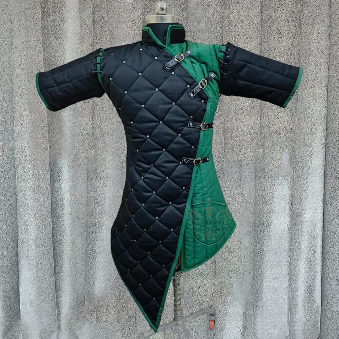 Medieval Gambeson Half Sleeve: Padded Clothing Historical Padded Viking ...