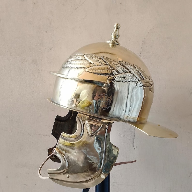 Brass Roman Legionary Helmet Replica - Weisenau Guttman Style ...