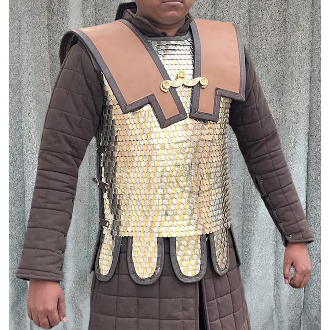 Lorica Squamata, 15×25 MM Roman Scale Armor With Doubler & Pteruges ...