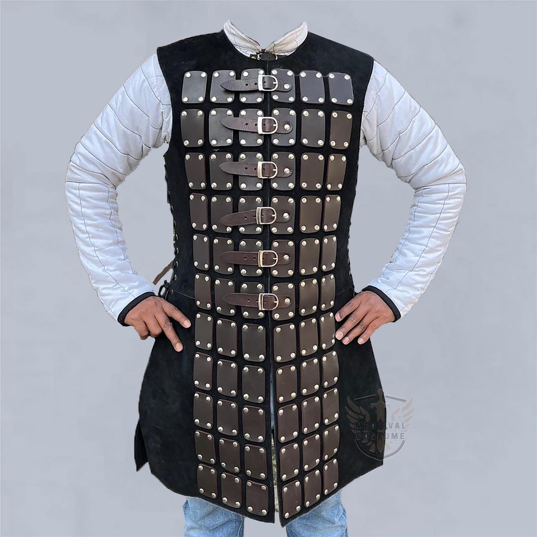 Leather Brigandine Armor Medieval & Larp Costume Ren Faire Armor ...