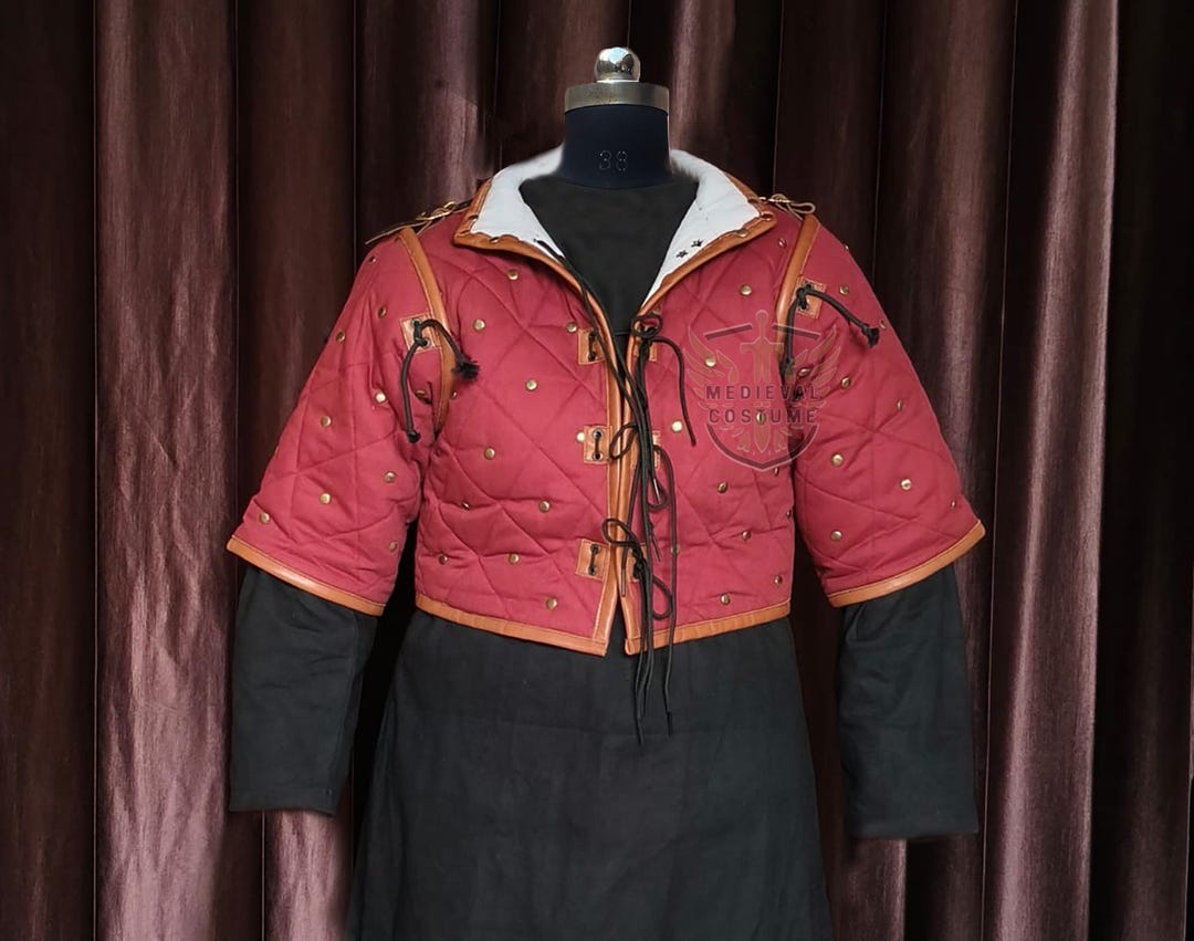 Padded Witcher Vest Cosplay Gambeson for Female Costume, Christmas ...