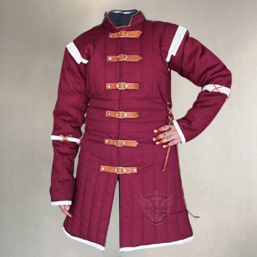 Female Padded Gambeson – Women’s Medieval Quilted Armor Jacket for LARP ...