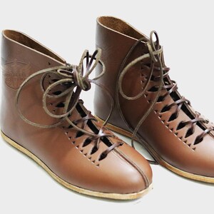 Roman Leather Calcei Shoes - Historical Reenactment Boots - Men's ...