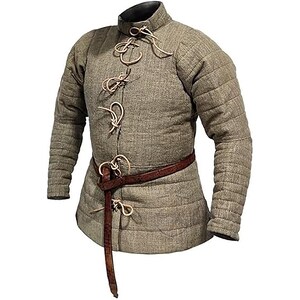 Padded Armor Gambeson: Costume Full Sleeves Medieval Gambeson With ...
