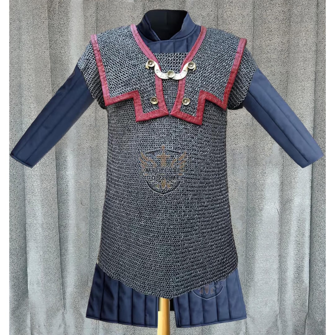 6mm Roman Chainmail Lorica Hamata: Riveted Flat Ring, Reenactment Armor ...